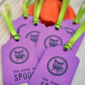 Cute Halloween Gift Tags for Kids Halloween Favor Tags Handmade Gift ...