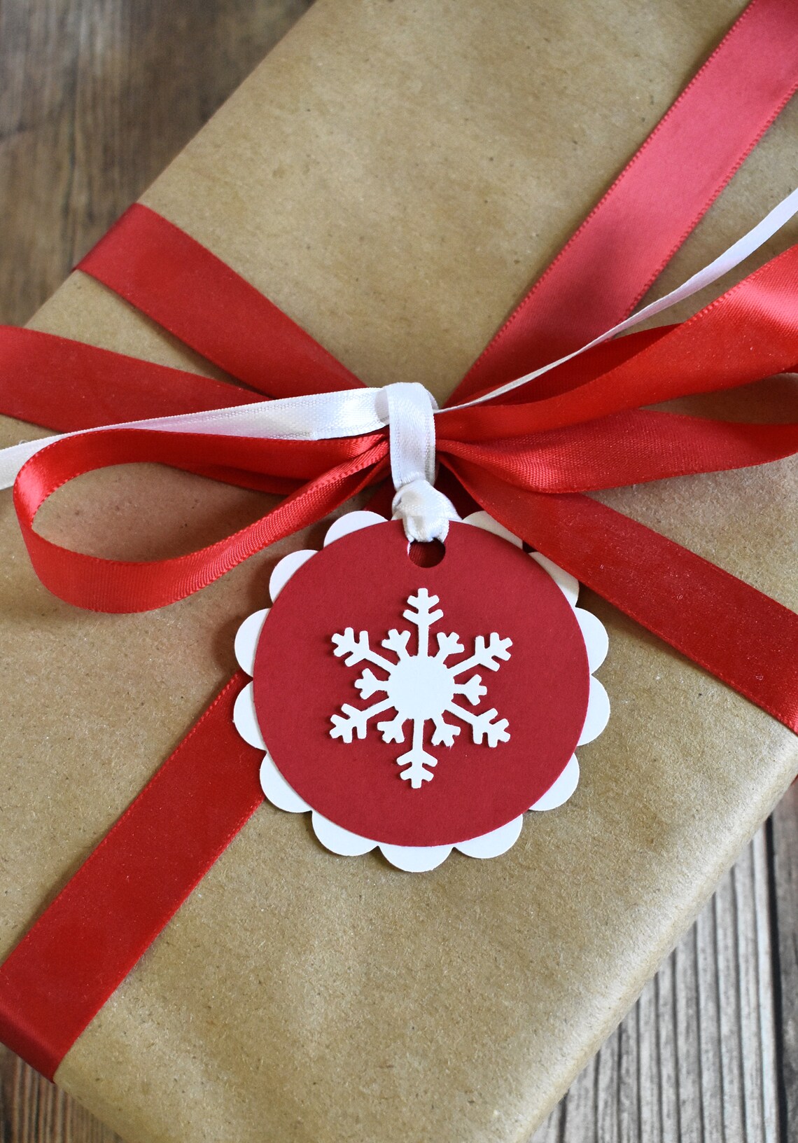 Snowflake Gift Tags Christmas Gift Tag Set Holiday Gift - Etsy