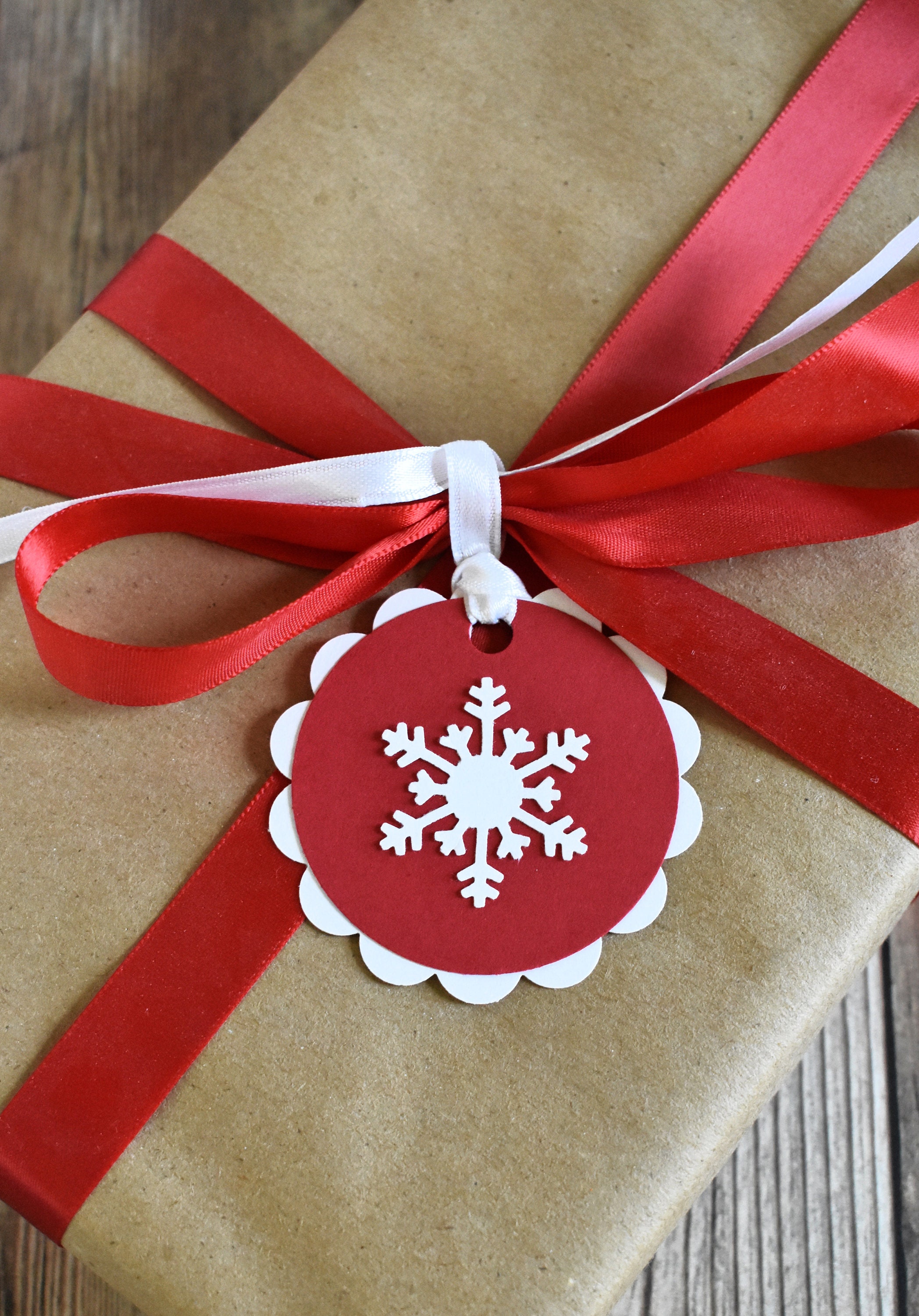 Snowflake Gift Tags - Christmas Gift Tag Set - Holiday Gift Tags ...