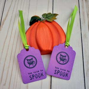 Cute Halloween Gift Tags for Kids Halloween Favor Tags Handmade Gift ...