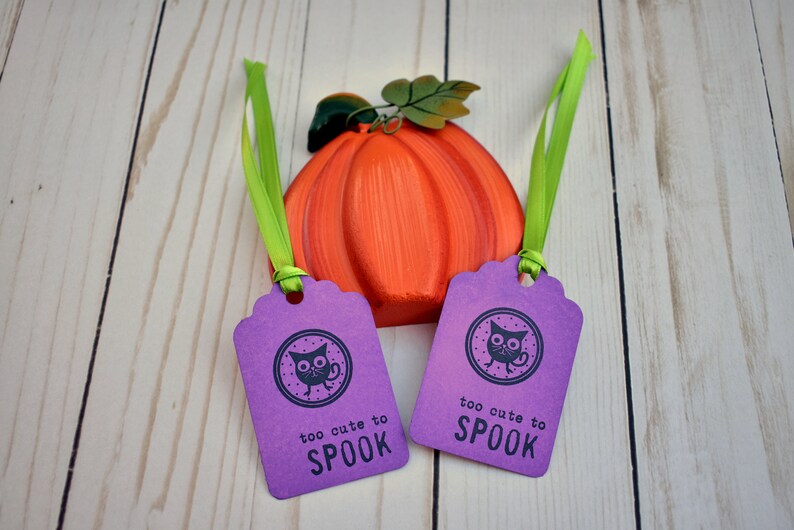 Cute Halloween Gift Tags for Kids Halloween Favor Tags Handmade Gift ...