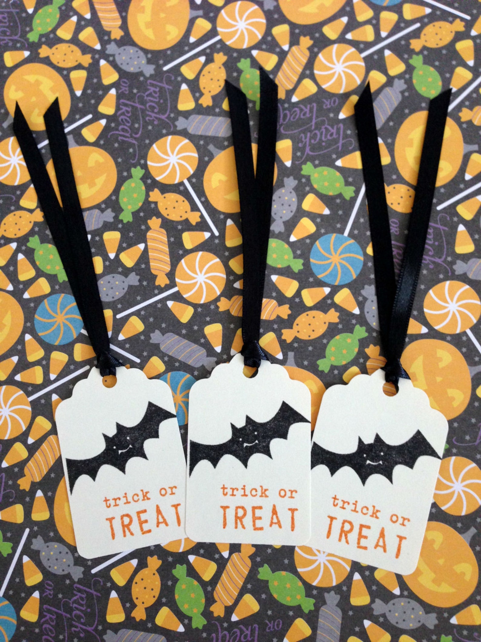 Bat Halloween Tags - Halloween Gift Tags - Trick or Treat Tags ...