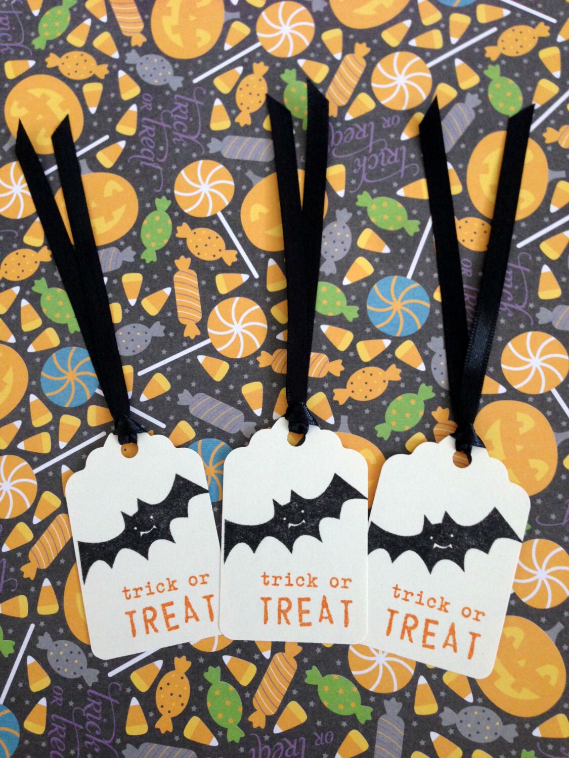 Bat Halloween Tags - Halloween Gift Tags - Trick or Treat Tags ...