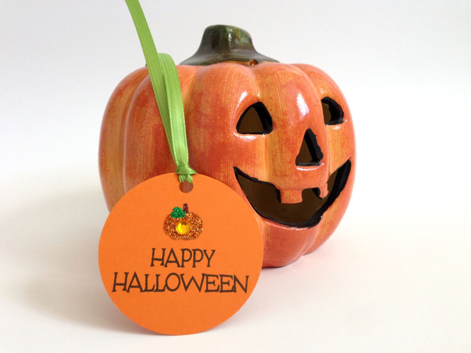 Halloween Tags Pumpkin Tags Happy Halloween Gift Tags Trick or Treat ...