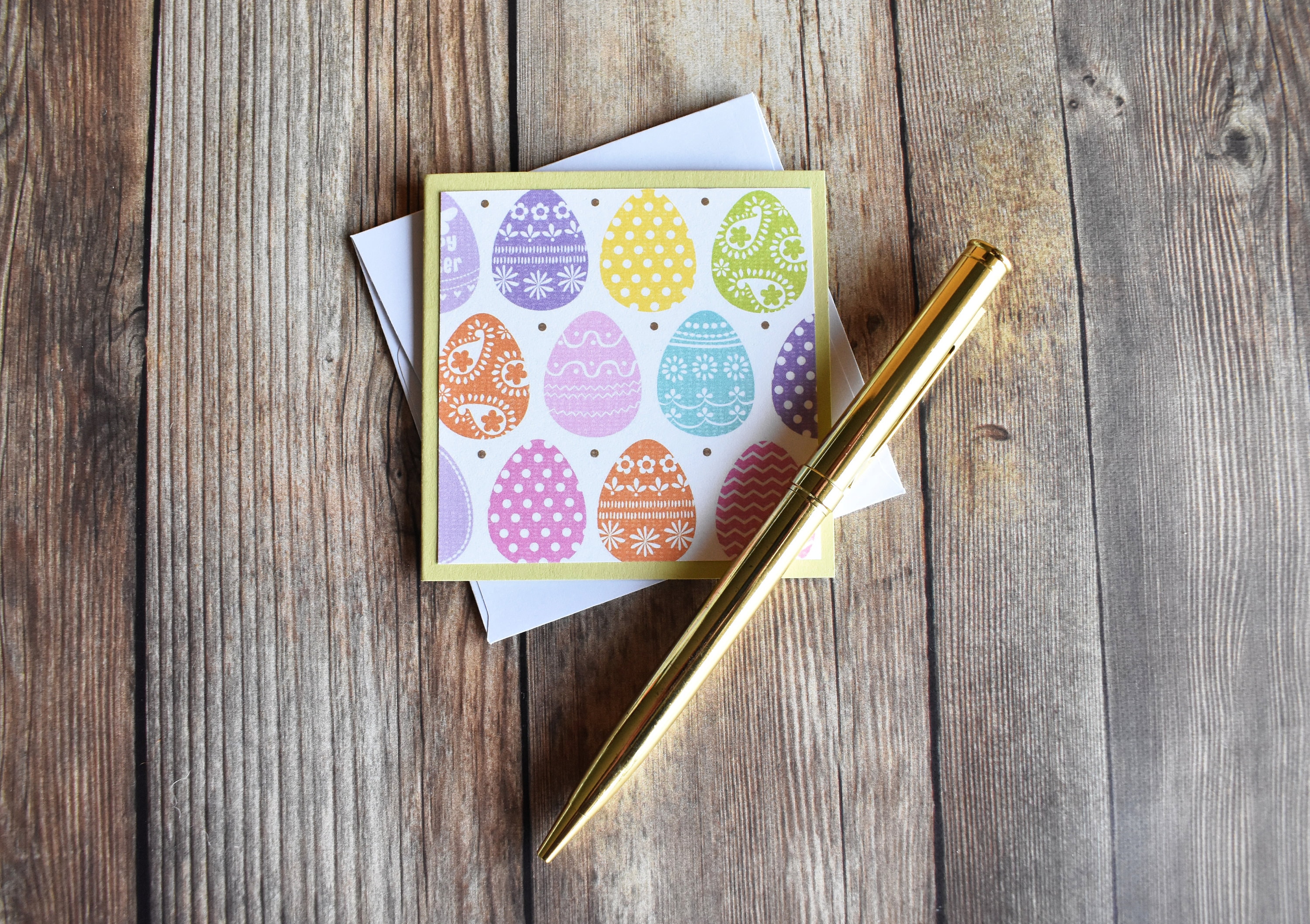 Blank Handmade Mini Easter Cards Set of 4 Mini Easter Notecards With ...