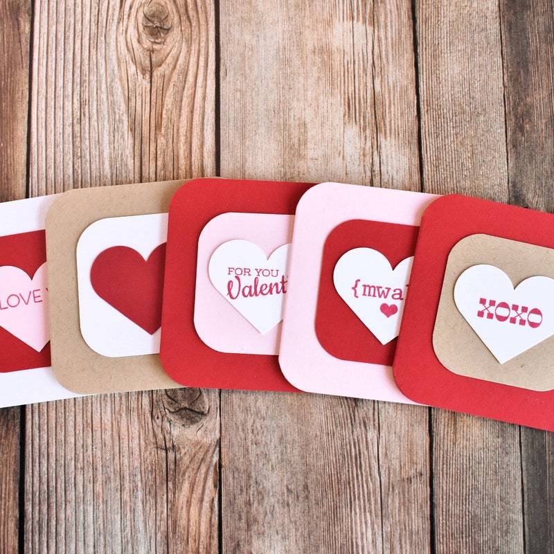 Mini Valentine Cards - Etsy