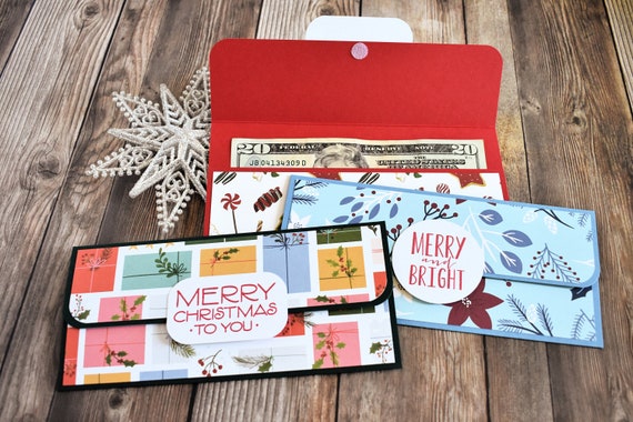 Handmade Christmas Money Envelopes Holiday Cash Envelopes | Etsy