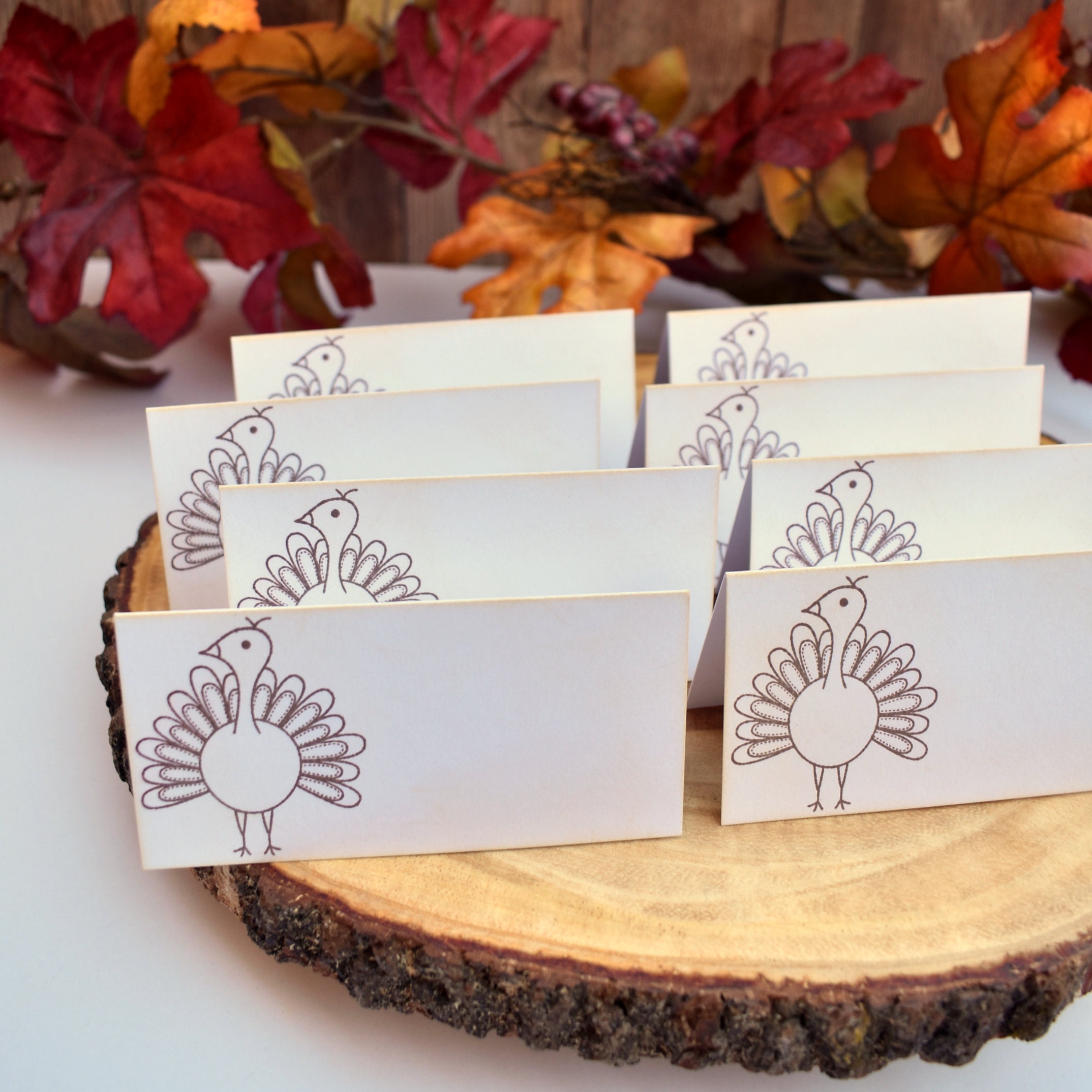 Thanksgiving Table Decor Place Cards Thanksgiving Rustic - Etsy