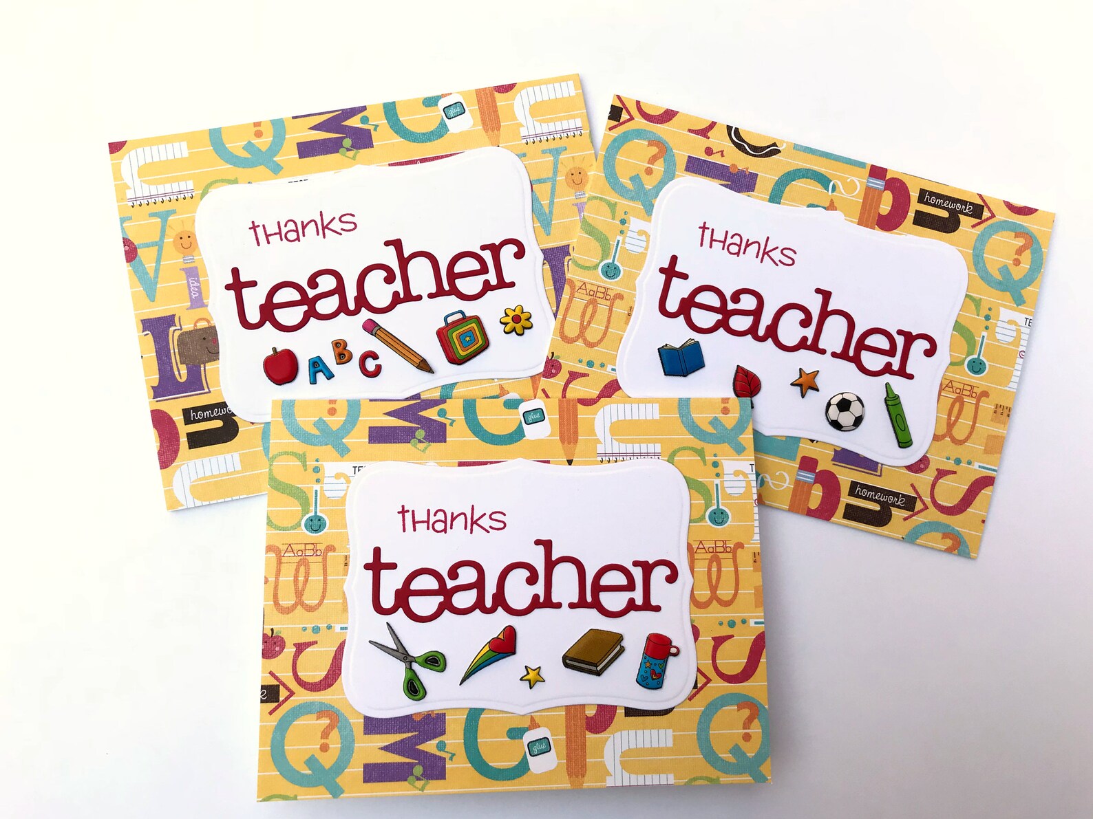 Thank You Teacher Card Back to School Card Teacher Gift - Etsy