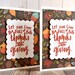 Handstamped Thanksgiving Greeting Card Handmade Autumn Card for Parents ...