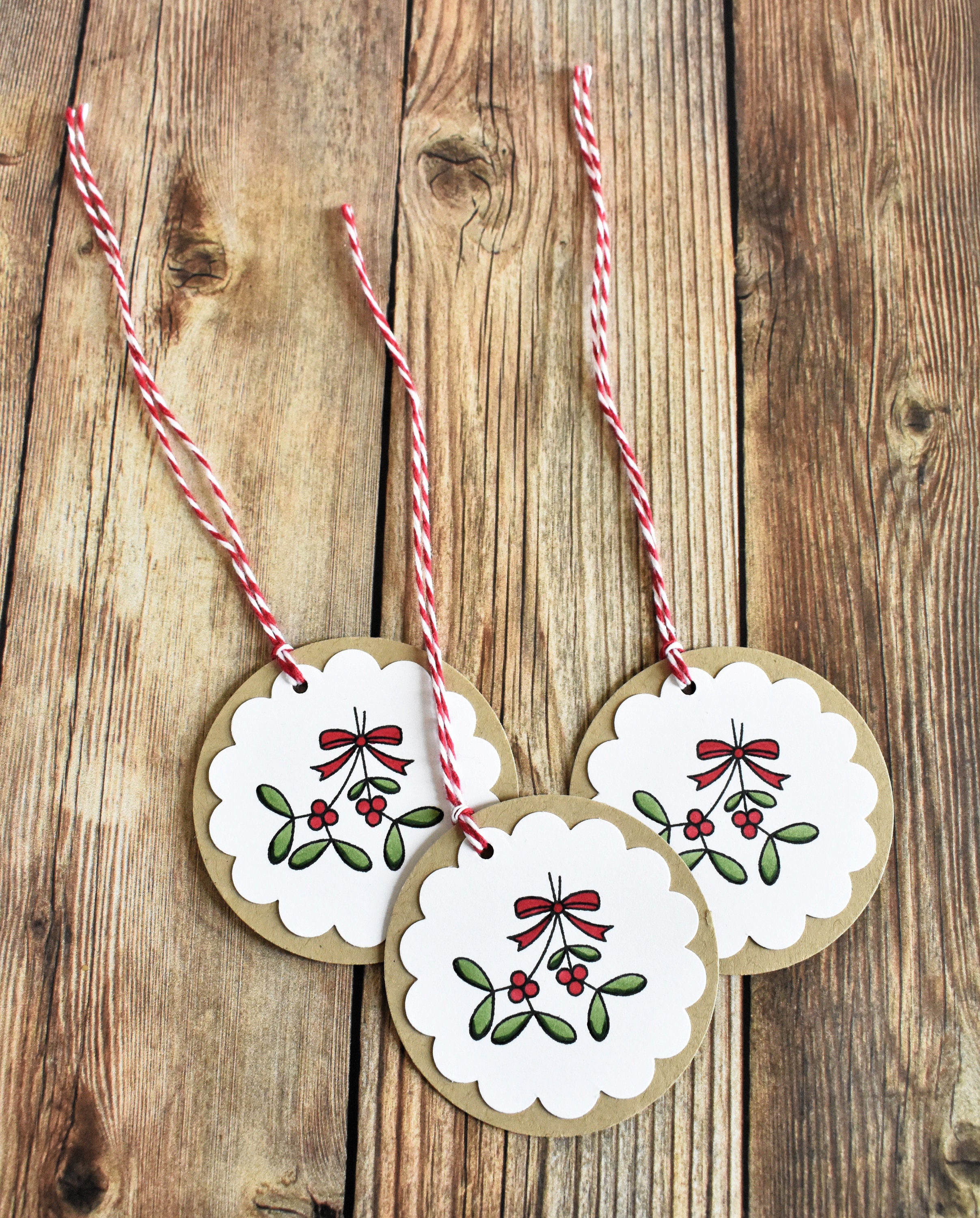 Christmas Gift Tags Holly Gift Tags Holiday Gift Tags Xmas Tag Set ...