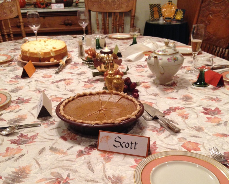 Thanksgiving Place Cards Rustic Fall Place Cards Thanksgiving Labels ...