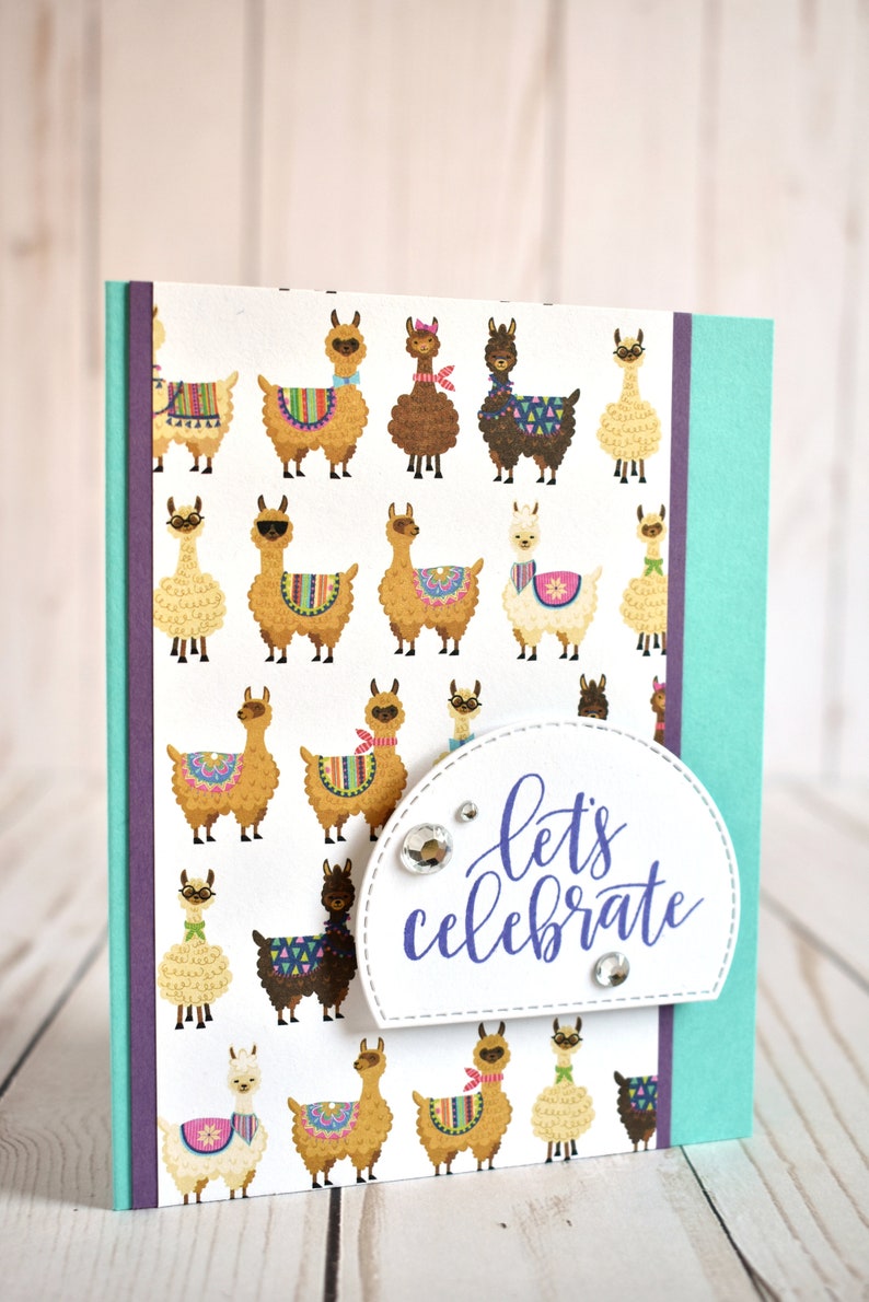 Llama Card Best Friend Birthday Card Handmade Celebration - Etsy