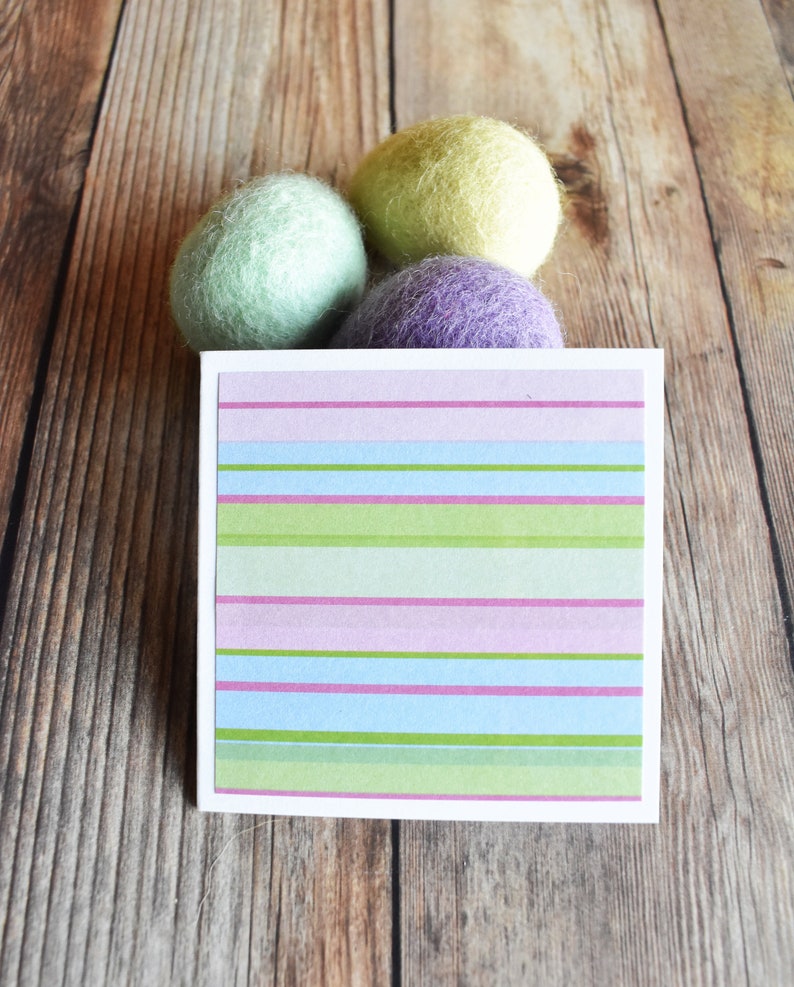 Blank Handmade Mini Easter Cards Set of 4 Mini Easter Notecards With ...