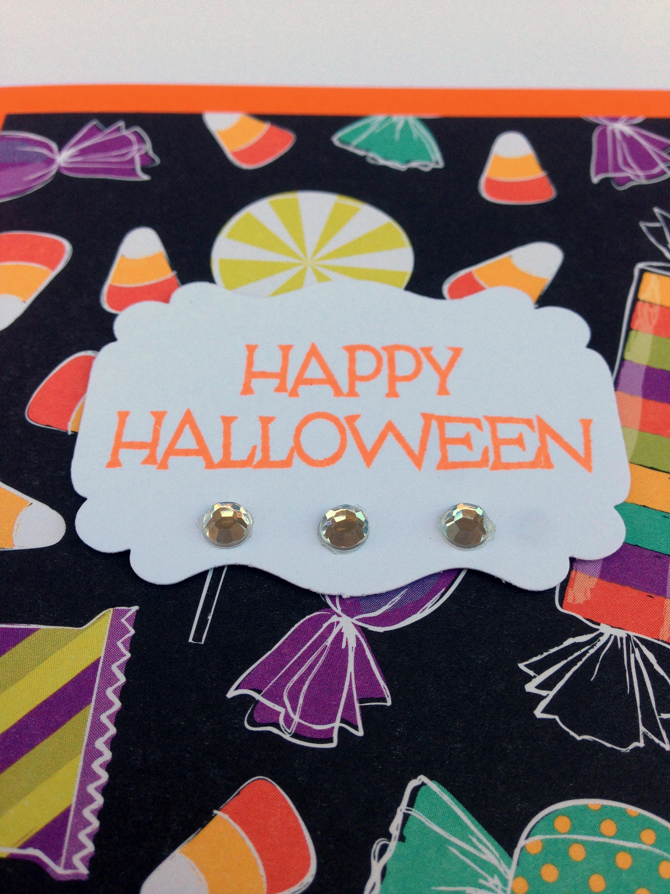 Halloween Cards for Kids Happy Halloween Cards Handmade Witch Pumpkin ...
