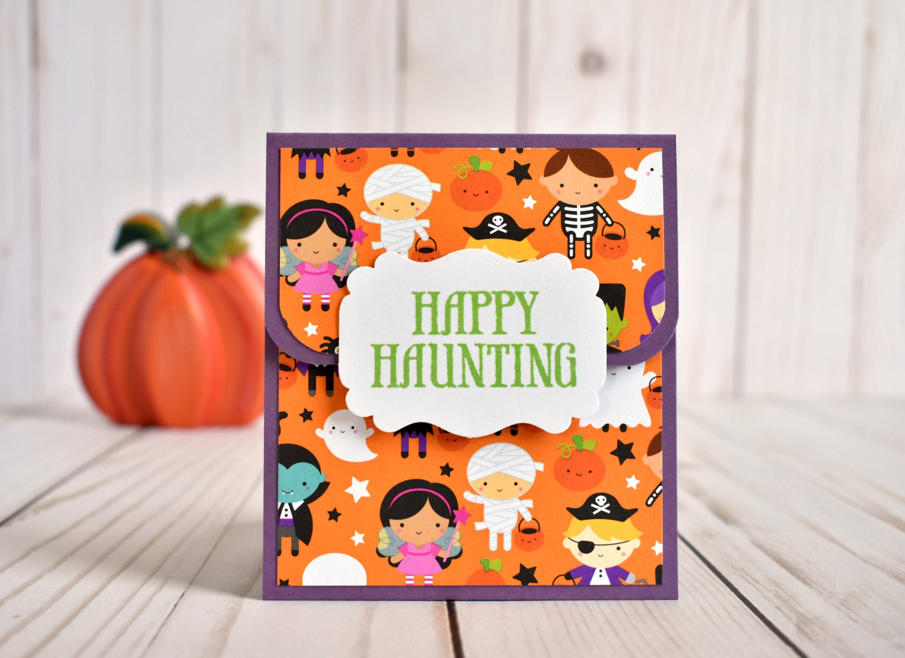 Halloween Gift Card Holder Handmade Paper Halloween Money Card ...