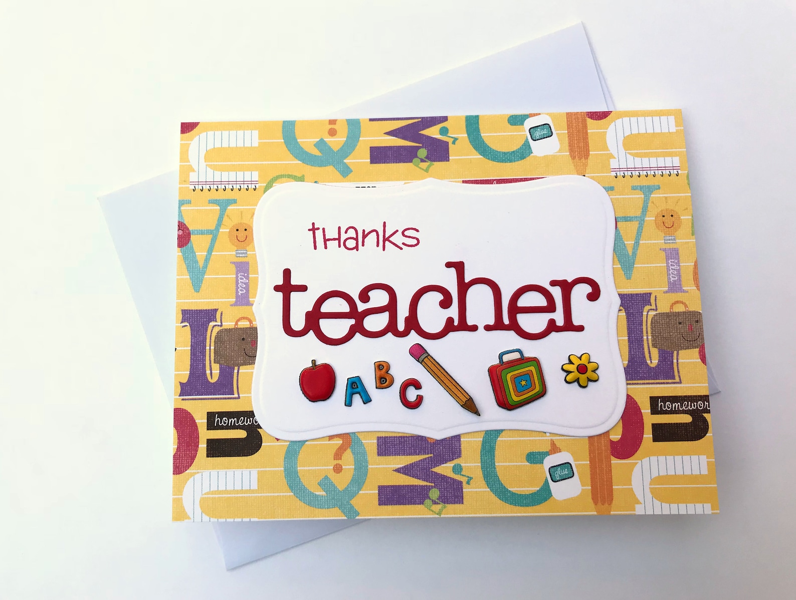 Thank You Teacher Card Back to School Card Teacher Gift - Etsy