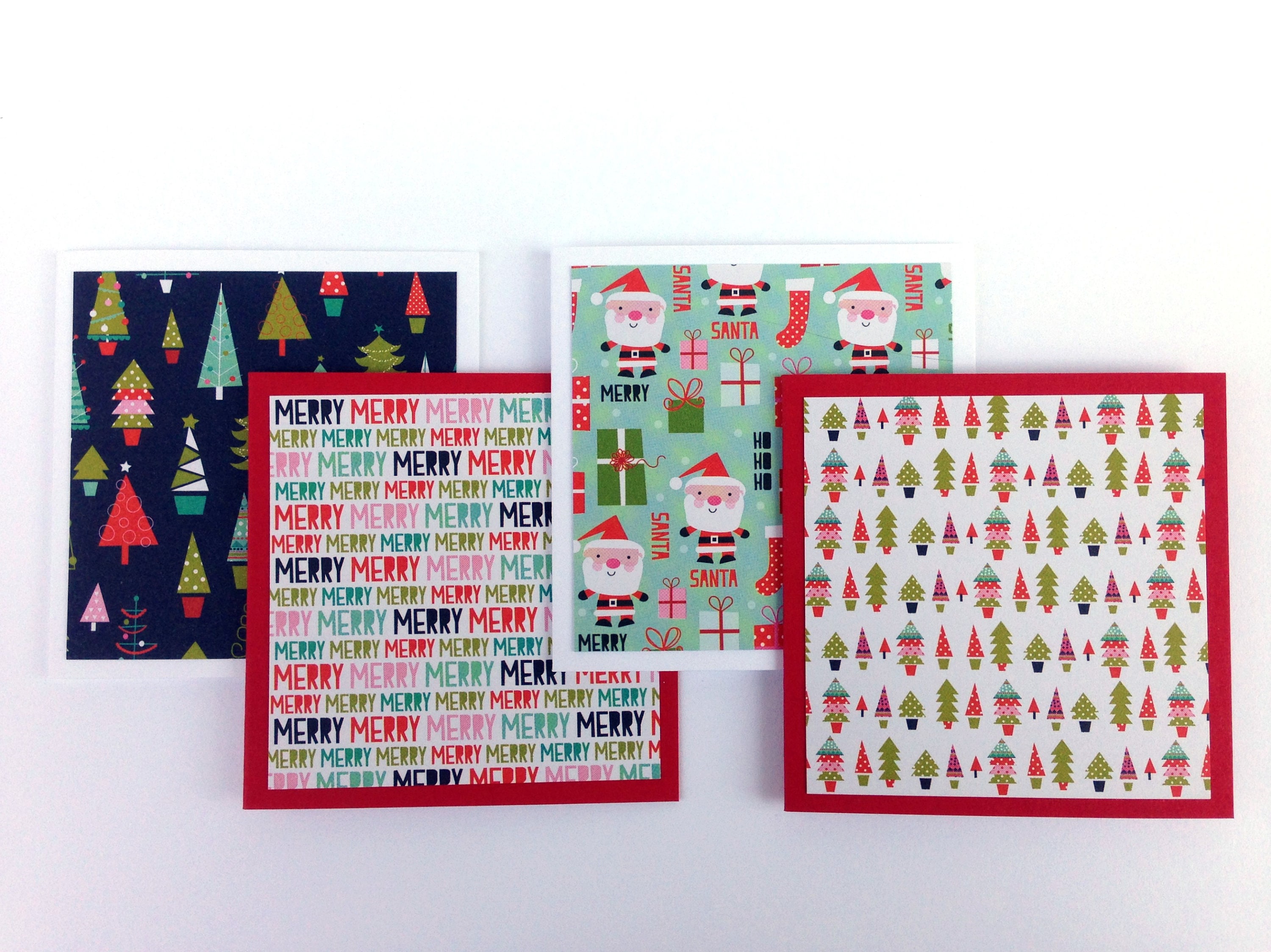 Blank Christmas Mini Cards Blank Holiday Mini Cards Holiday Card Set ...