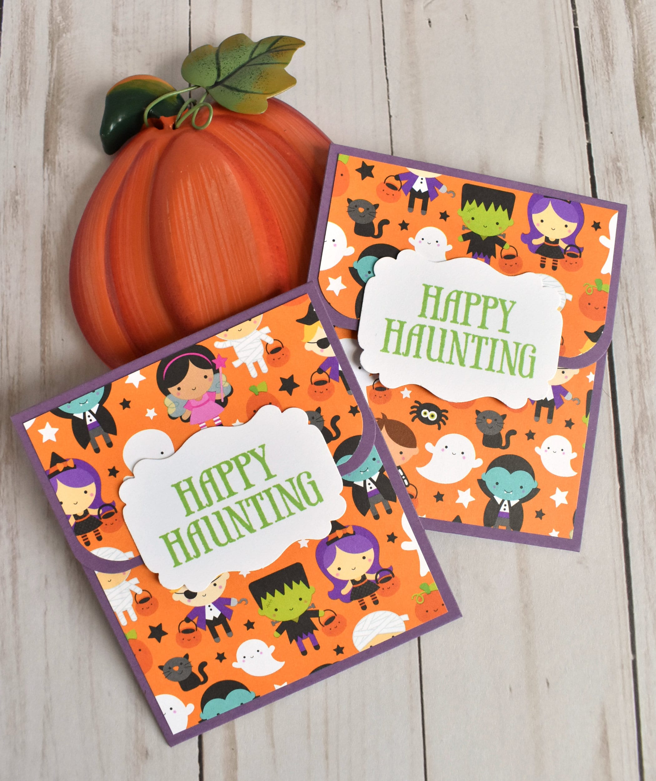 Halloween Gift Card Holder Handmade Paper Halloween Money - Etsy