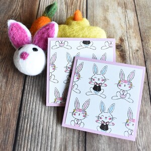 Mini Easter Note Cards Easter Bunny Cards Easter Basket Gifts for Kids ...