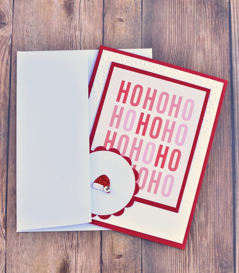 Handmade Santa Christmas Cards Christmas Cards for Friends - Etsy