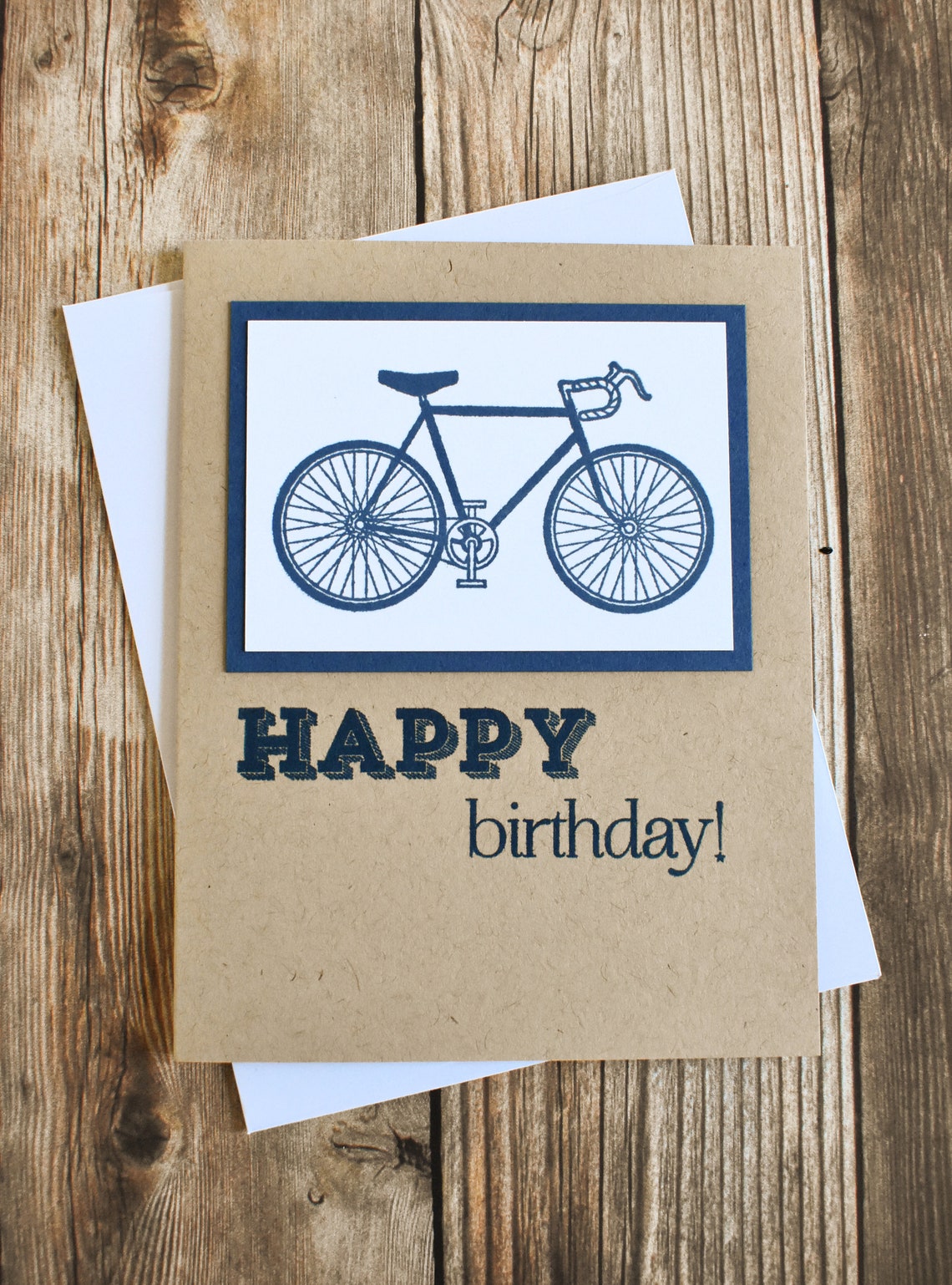 Bike Card Happy Birthday Card Bicycle Card Cards for Him - Etsy