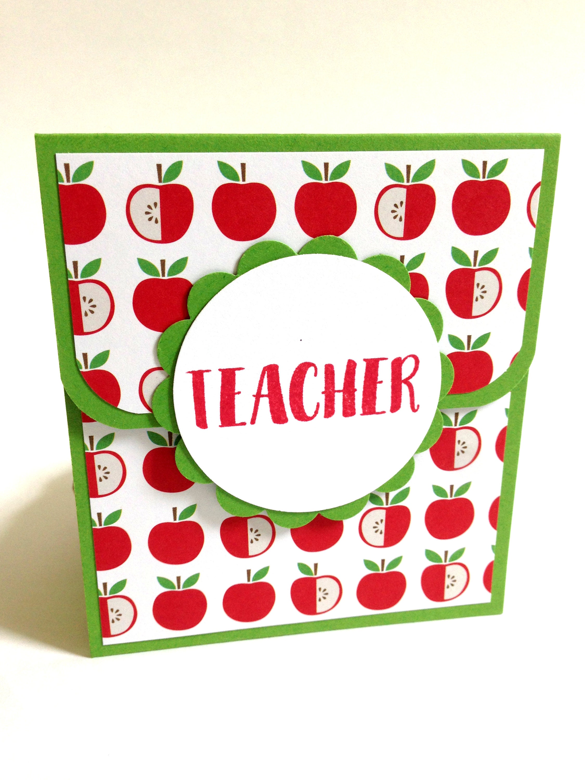 Back to School Gift Card Holder Handmade Teacher Gift Card - Etsy