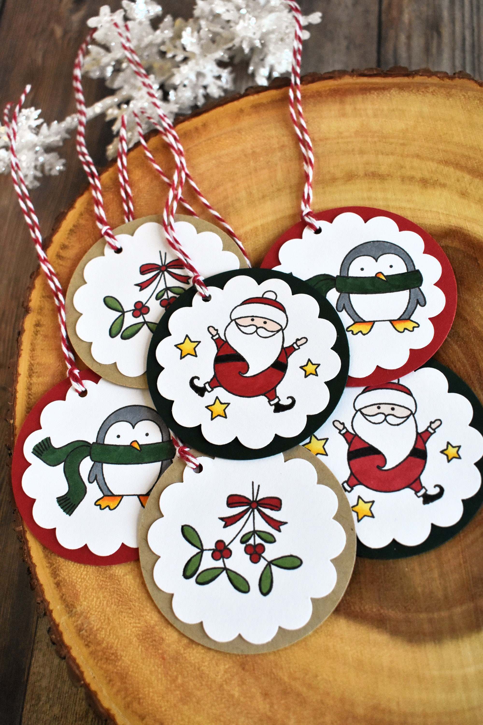 Christmas Tag Set Variety Christmas Gift Tags Holiday Gift Tags ...