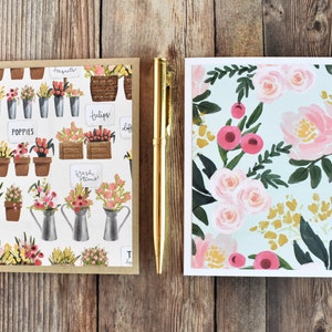 Handmade Market Garden Stationary Set - Blank Floral Note Cards ...