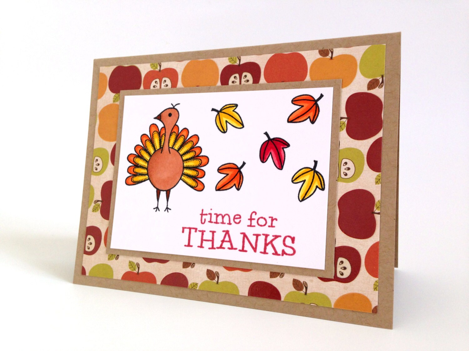 Turkey Card Happy Thanksgiving Card Fall Thank You Card - Etsy