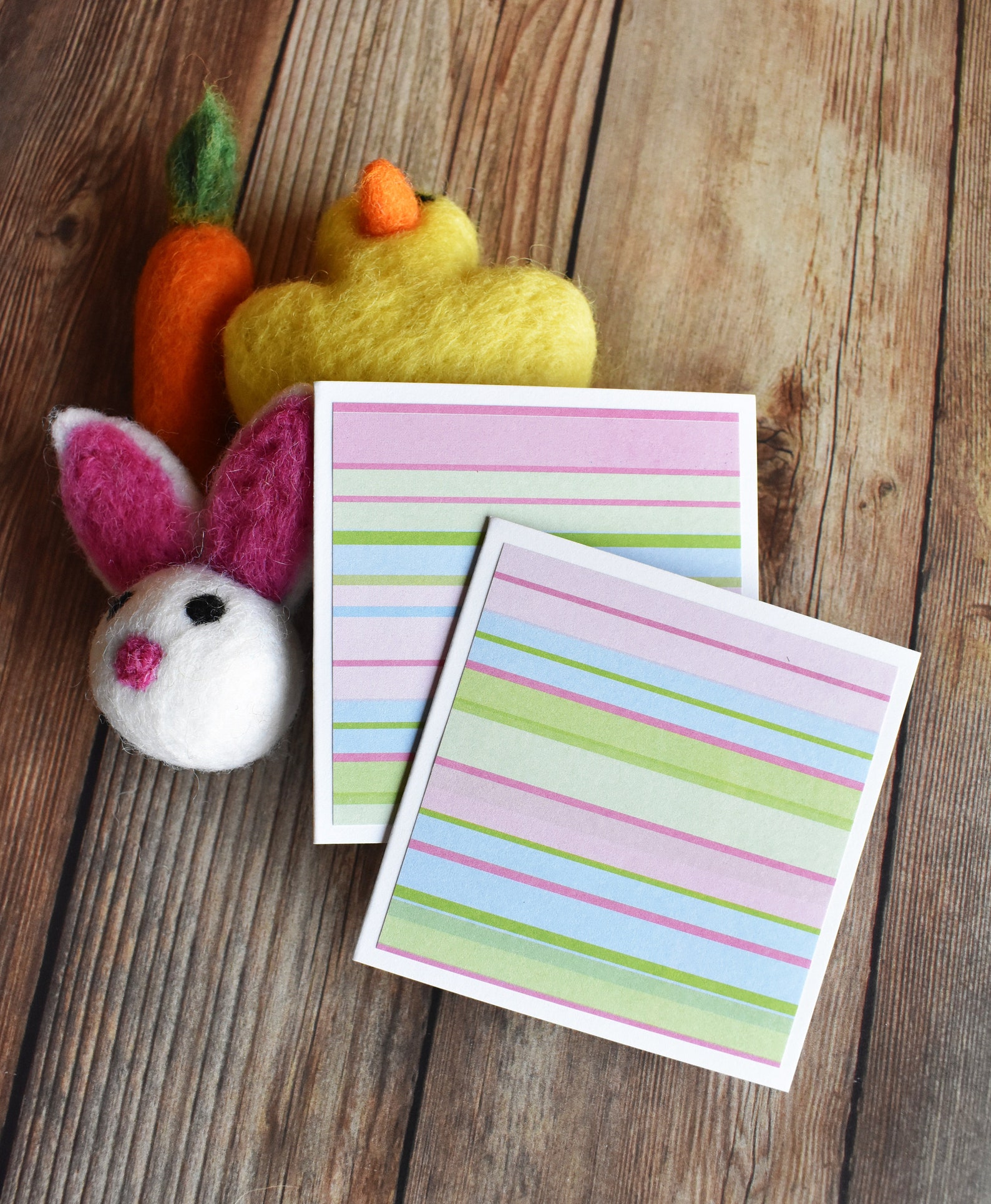 Blank Handmade Mini Easter Cards Set of 4 Mini Easter Notecards With ...
