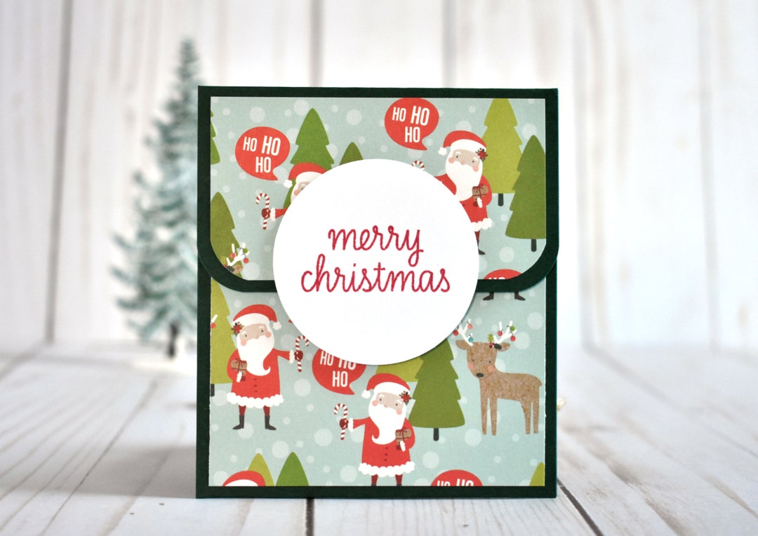 Santa Christmas Gift Card Holders - Holiday Gift Card Holder - Money ...