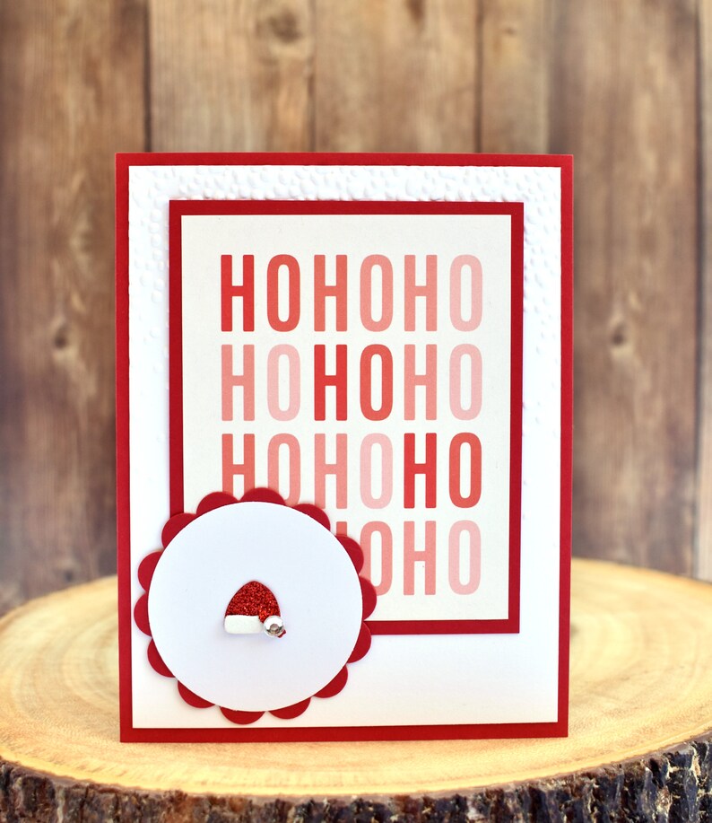 Handmade Santa Christmas Cards Christmas Cards for Friends - Etsy
