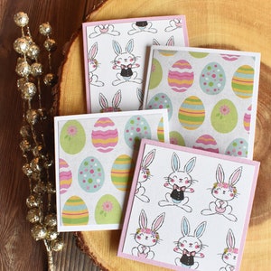 Mini Easter Note Cards Easter Bunny Cards Easter Basket Gifts for Kids ...