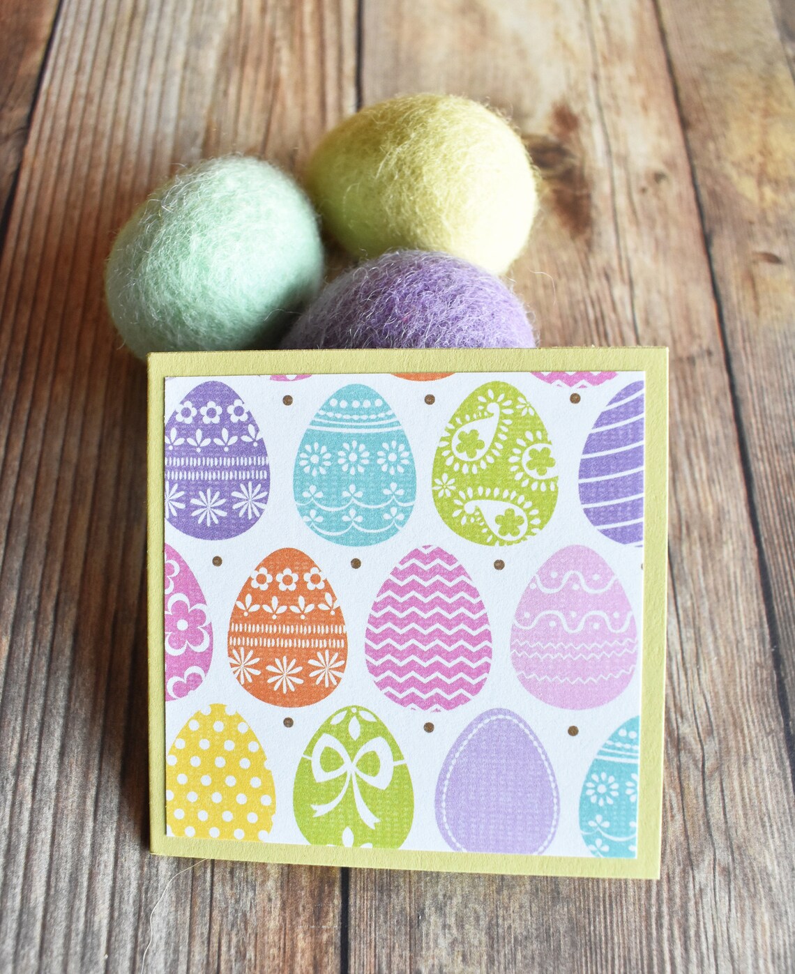 Blank Handmade Mini Easter Cards Set of 4 Mini Easter Notecards With ...