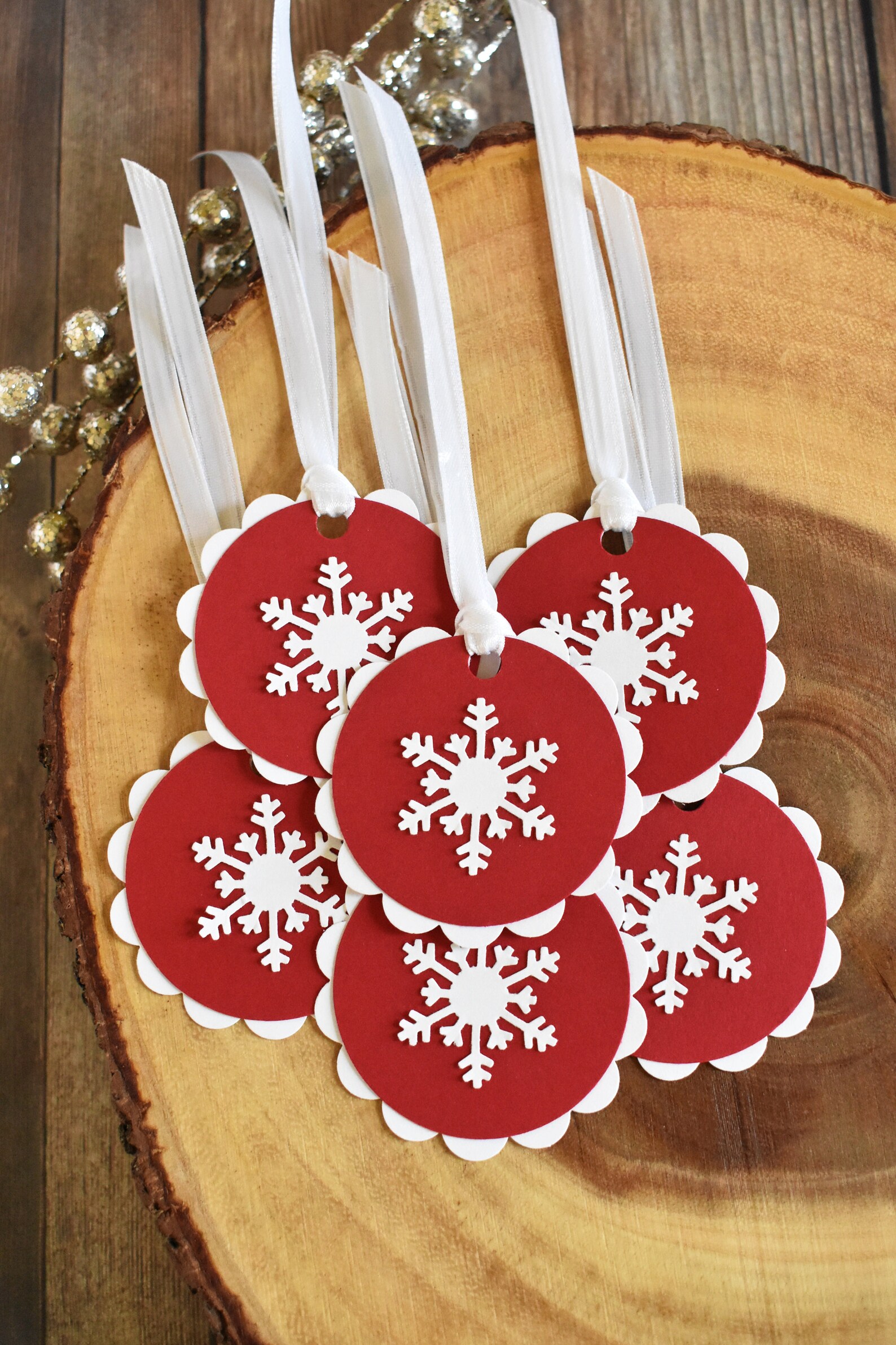 Snowflake Gift Tags Christmas Gift Tag Set Holiday Gift Tags Winter to ...