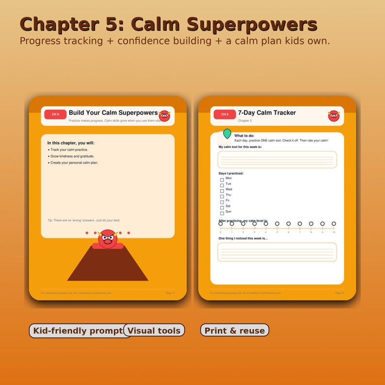Kids Anger Management Workbook Printable | Coping Skills + Calm-down ...