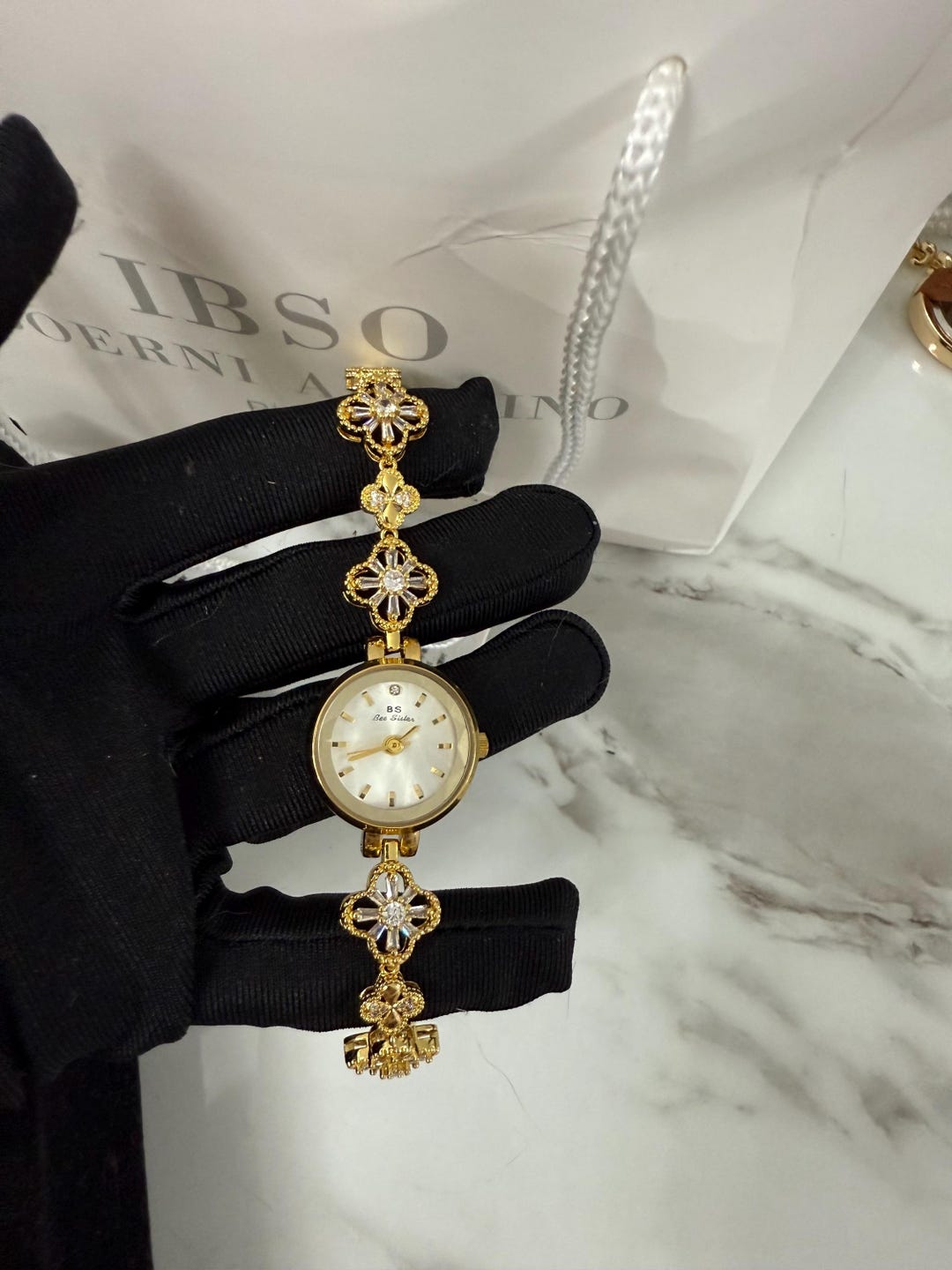 Classy Wristwatch, Flower Watch , Old Money, Vintage Watch Women, Gold ...
