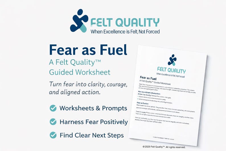 Fear as Fuel | Guided Reflection Worksheet - Etsy