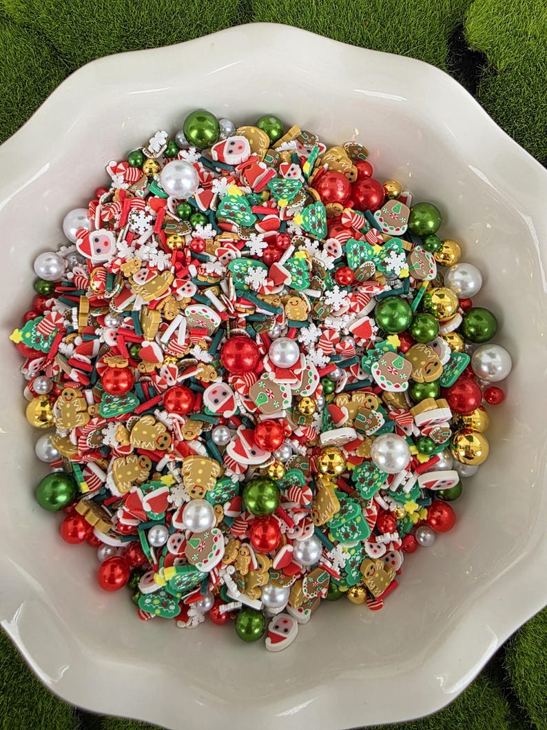 Santa’s Sweet Shop Sprinkle Mix | Christmas Fake Sprinkles | Holiday ...