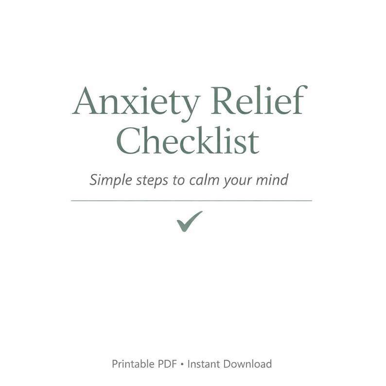 Anxiety Relief Printable Bundle | Burnout Recovery & Overwhelm Reset ...