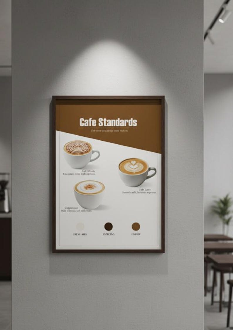 Minimal Coffee Poster Printable | Modern Cafe Wall Decor | Digital ...