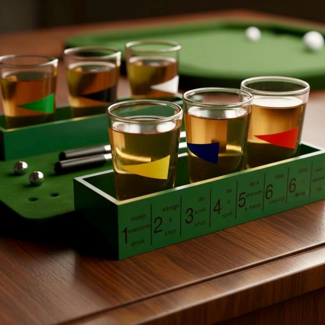 Mini Golf Drinking Game | Alcohol Table Game With Shot Glasses | Fun ...