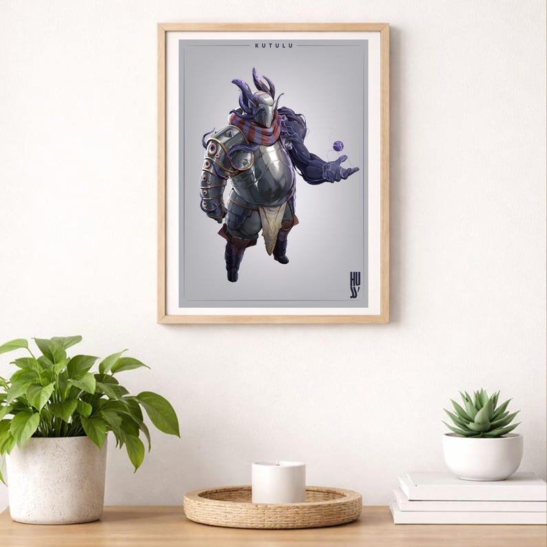 Haunted Knight Art Print – Eldritch Warrior Character Poster, Dark ...