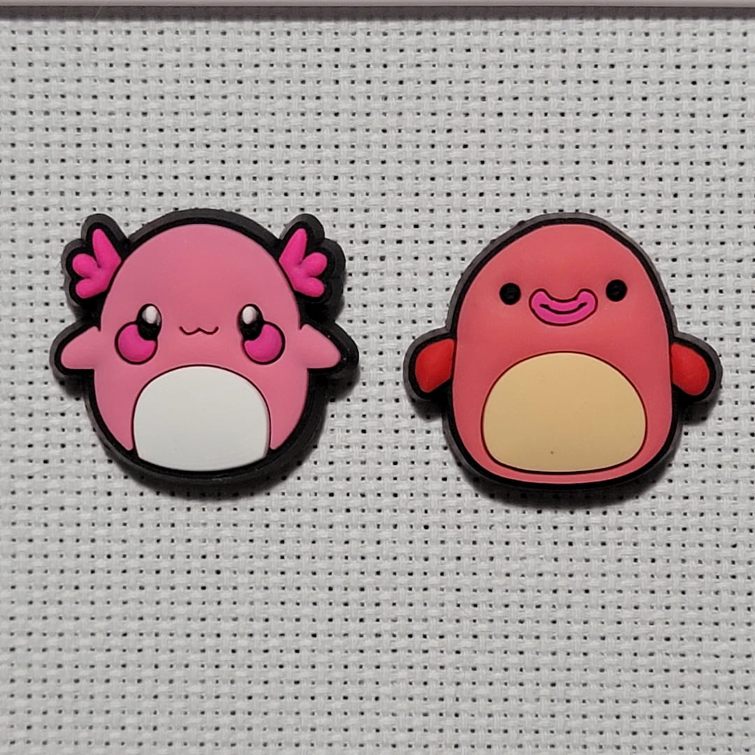Axolotl Blob Fish Needle Minders: Set of 2 Small Soft Flexible Magnetic ...