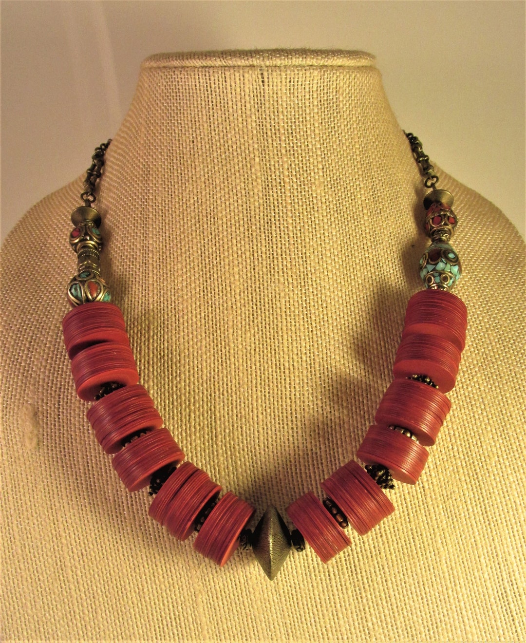Deep Red African Vinyl Set - Etsy