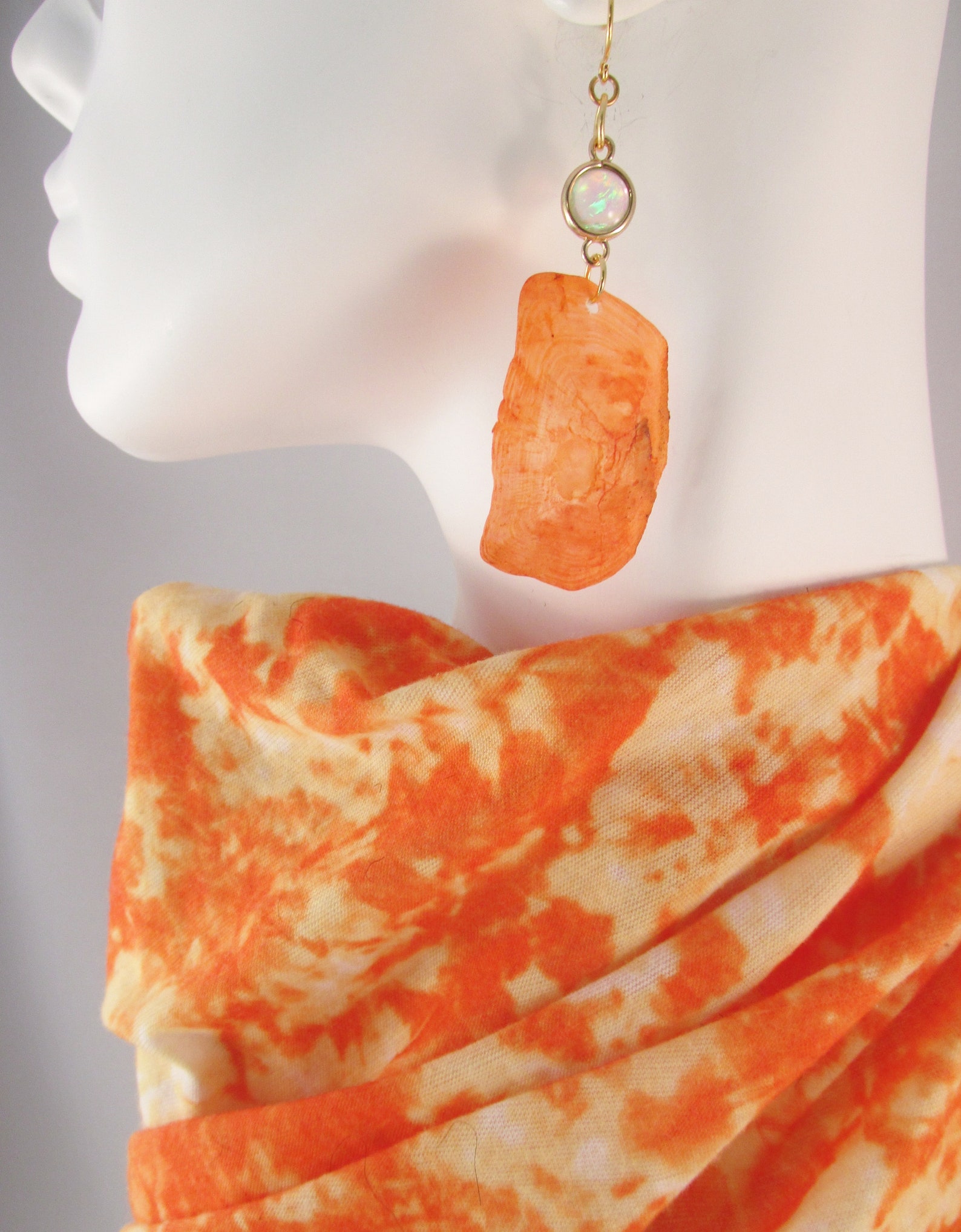 Orange Fish Scales and Borealis Connect - Etsy