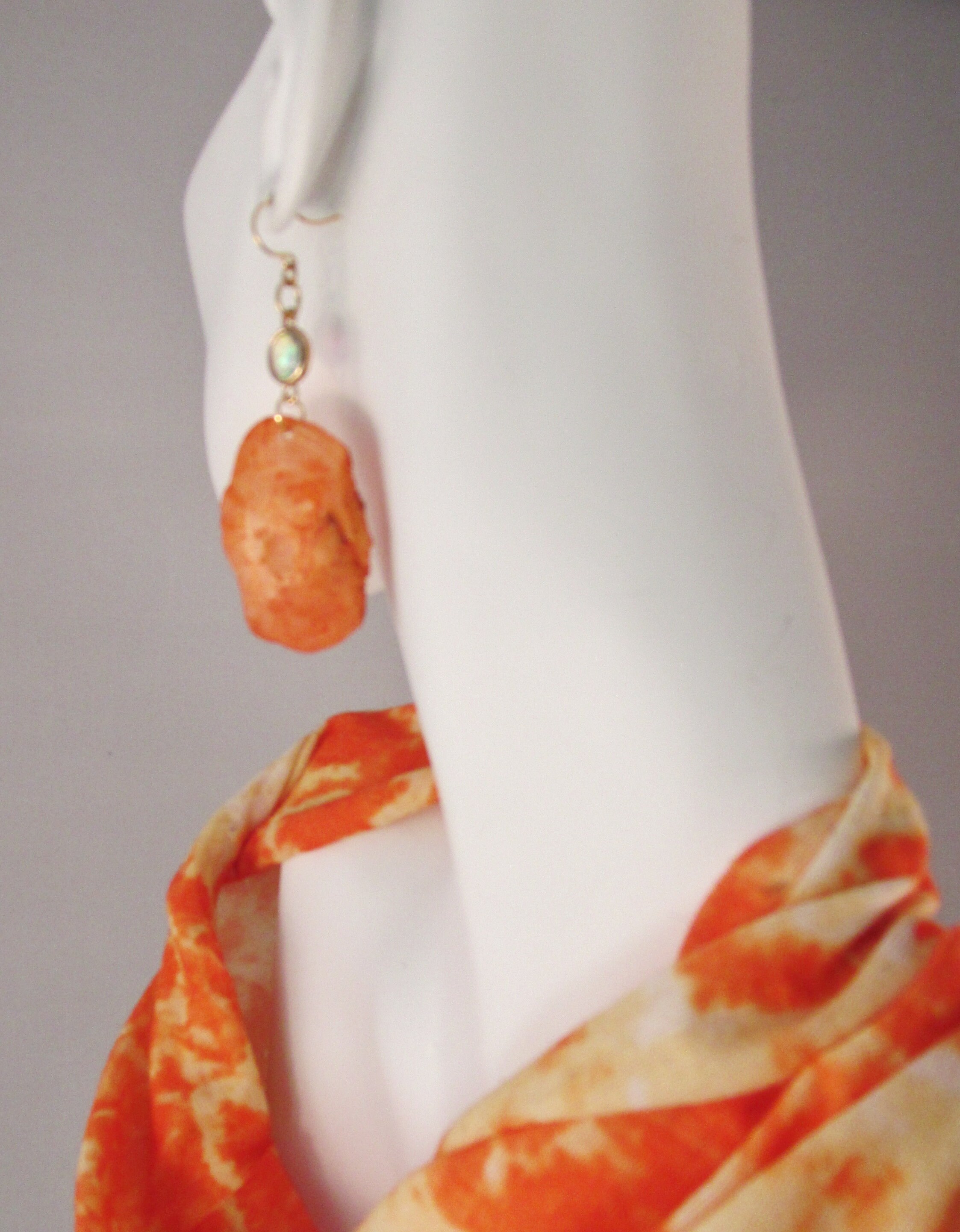 Orange Fish Scales and Borealis Connect - Etsy