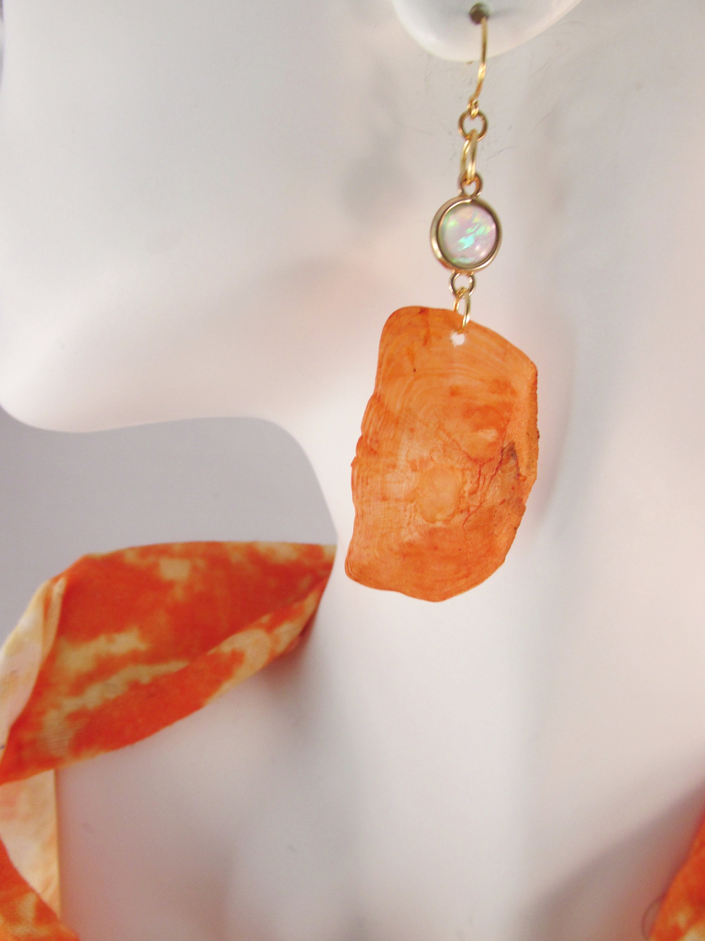 Orange Fish Scales and Borealis Connect - Etsy