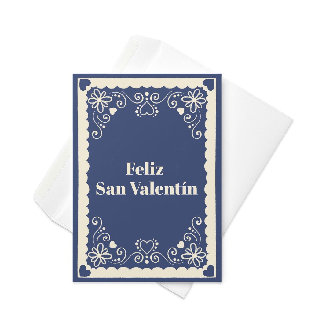 Feliz San Valentín | Tarjeta De Amor, Spanish Valentine Card - Etsy Canada